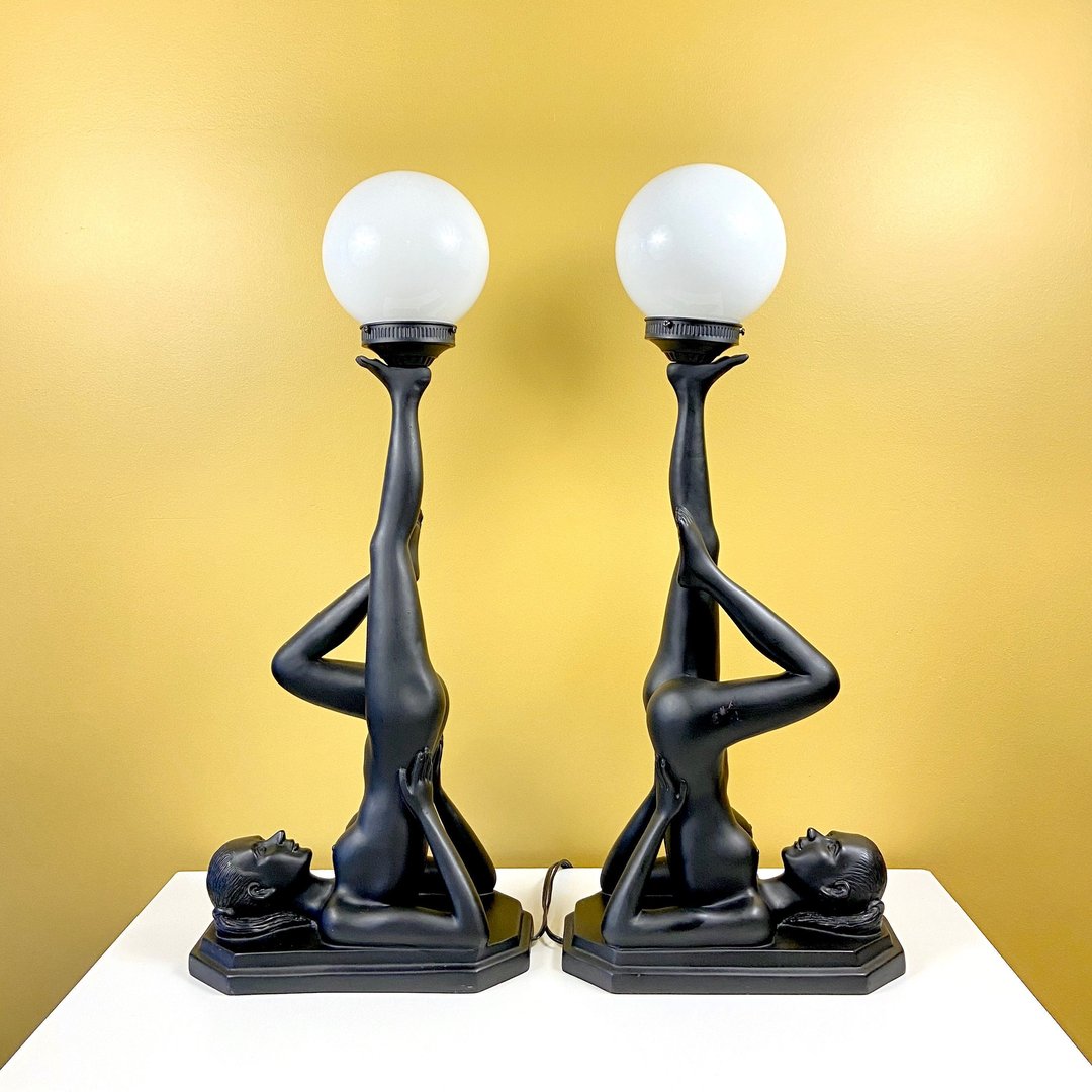 Art Deco Lady Lamps by Sarsaparilla (Sold Separately - See | Barela ...