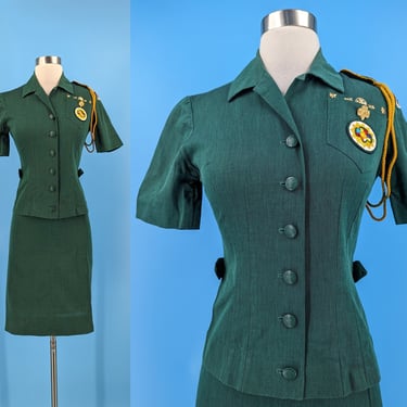 Vintage 50s Girl Scouts Uniform - XS Fifties | Janet + Jane Vintage ...