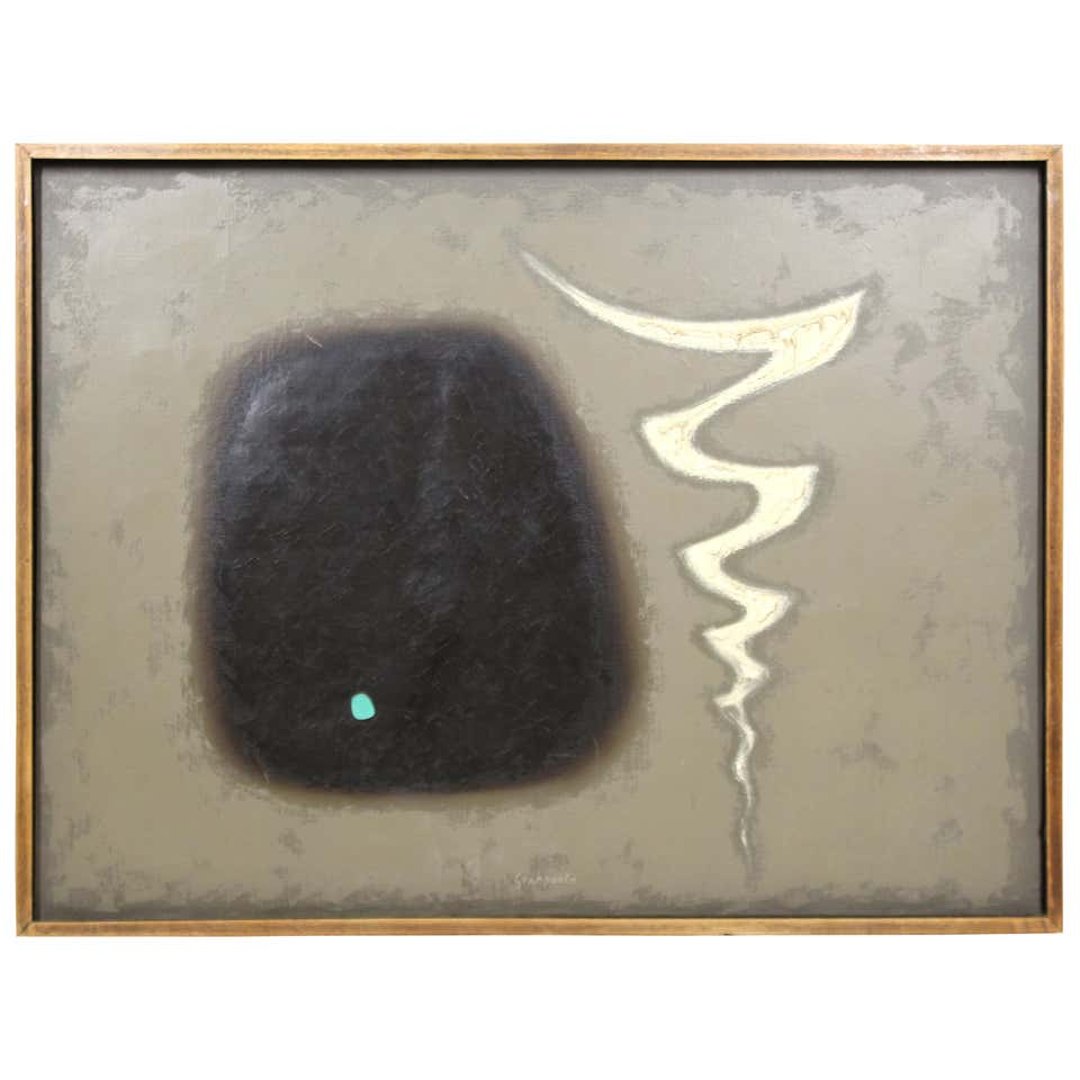 Gianpaolo Lazzaro Italian Avant Garde Symbolist Oil on Canvas Painting ...