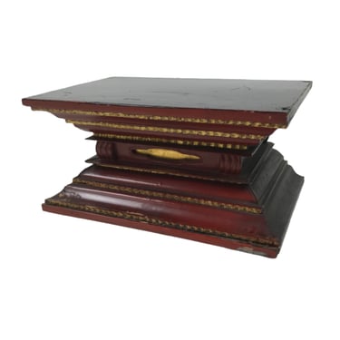 Antique Japanese Buddhist Altar Lacquer Wood Shumidan Butsudan Part Red ...