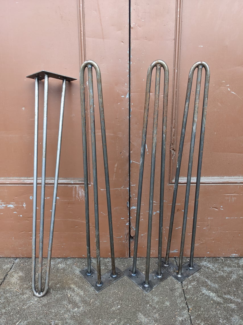 Set of 4 Hairpin Legs 28 inch | Earthwise Architectual Salvage (Seattle ...