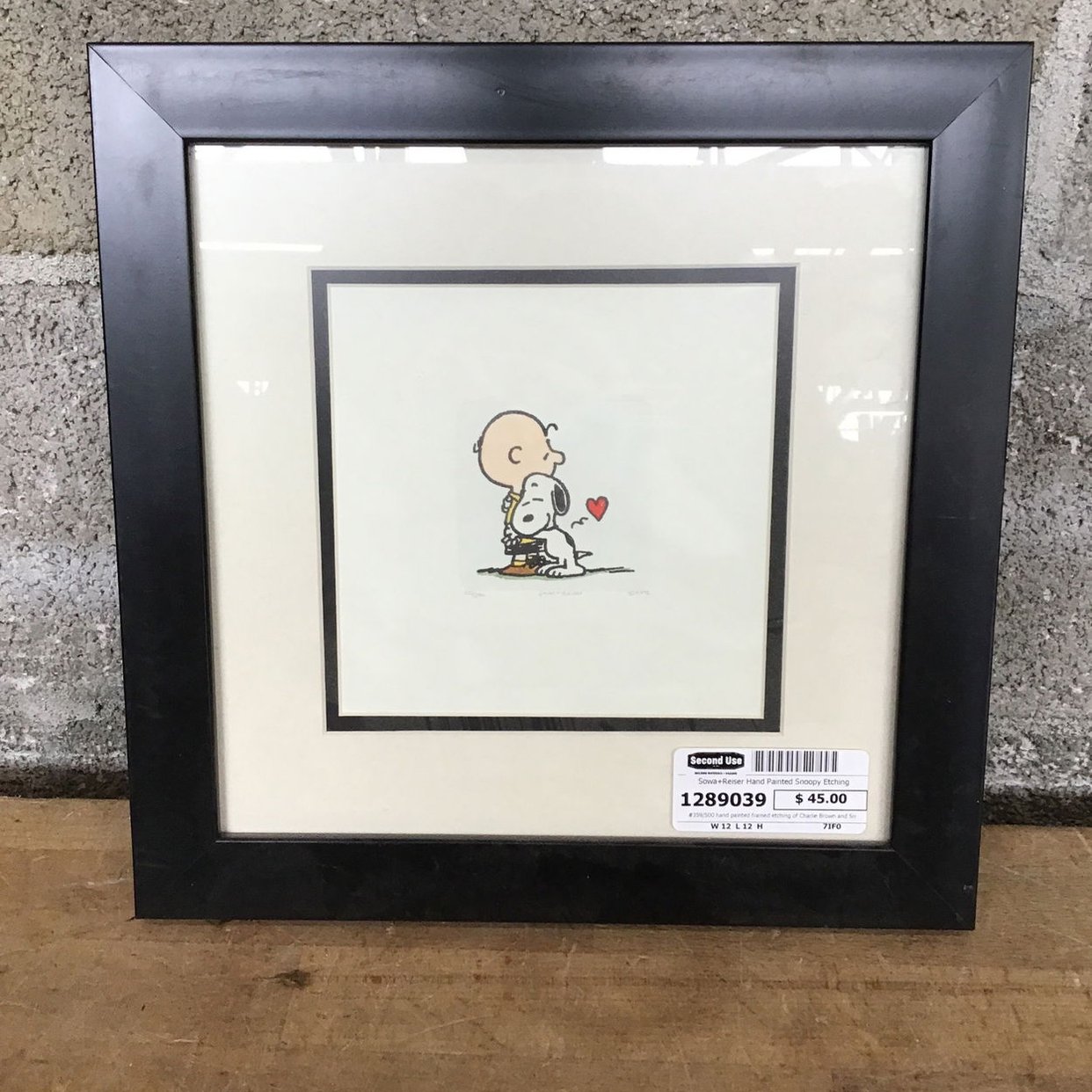 Sowa+Reiser Hand Painted Snoopy Etching (Seattle) | Second Use ...