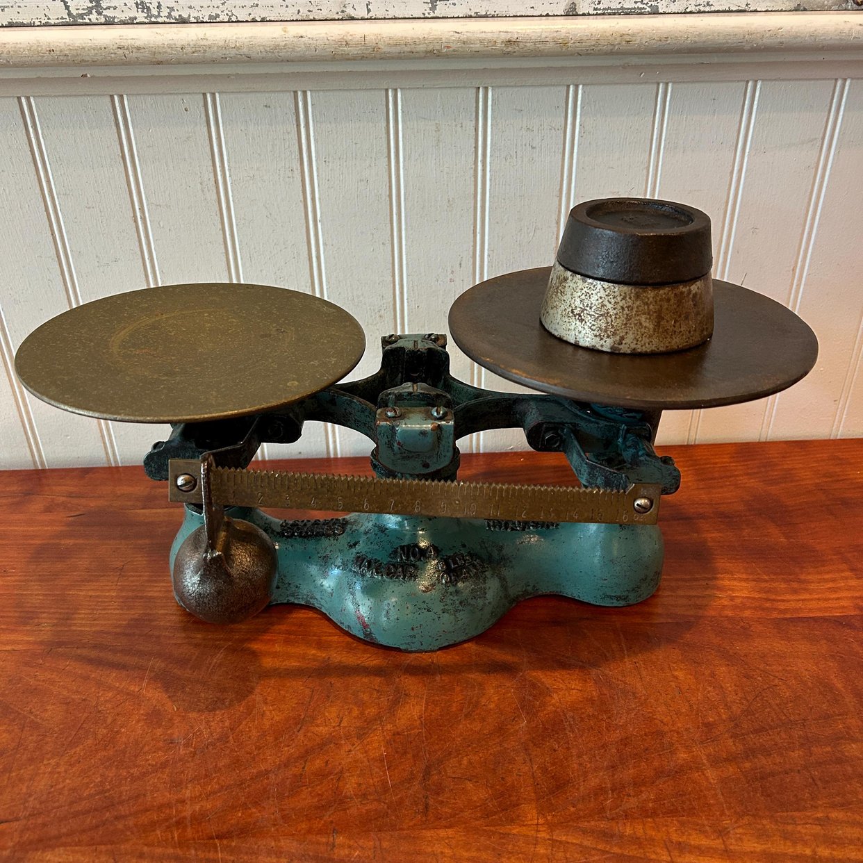 Antique Detecto Cast Iron Balance Scale: Brass & Iron | Farmhouse ...