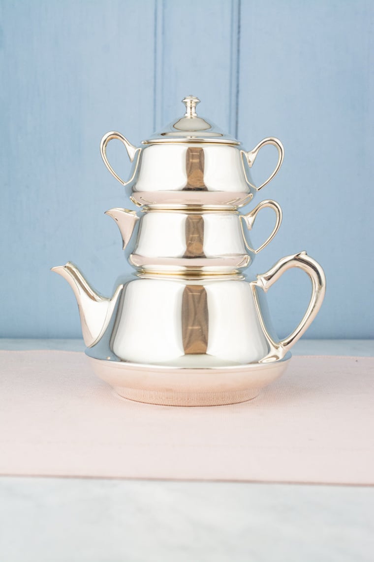 Vintage Silverplate Stacking Tea Service | Posh Chicago | Chicago, IL