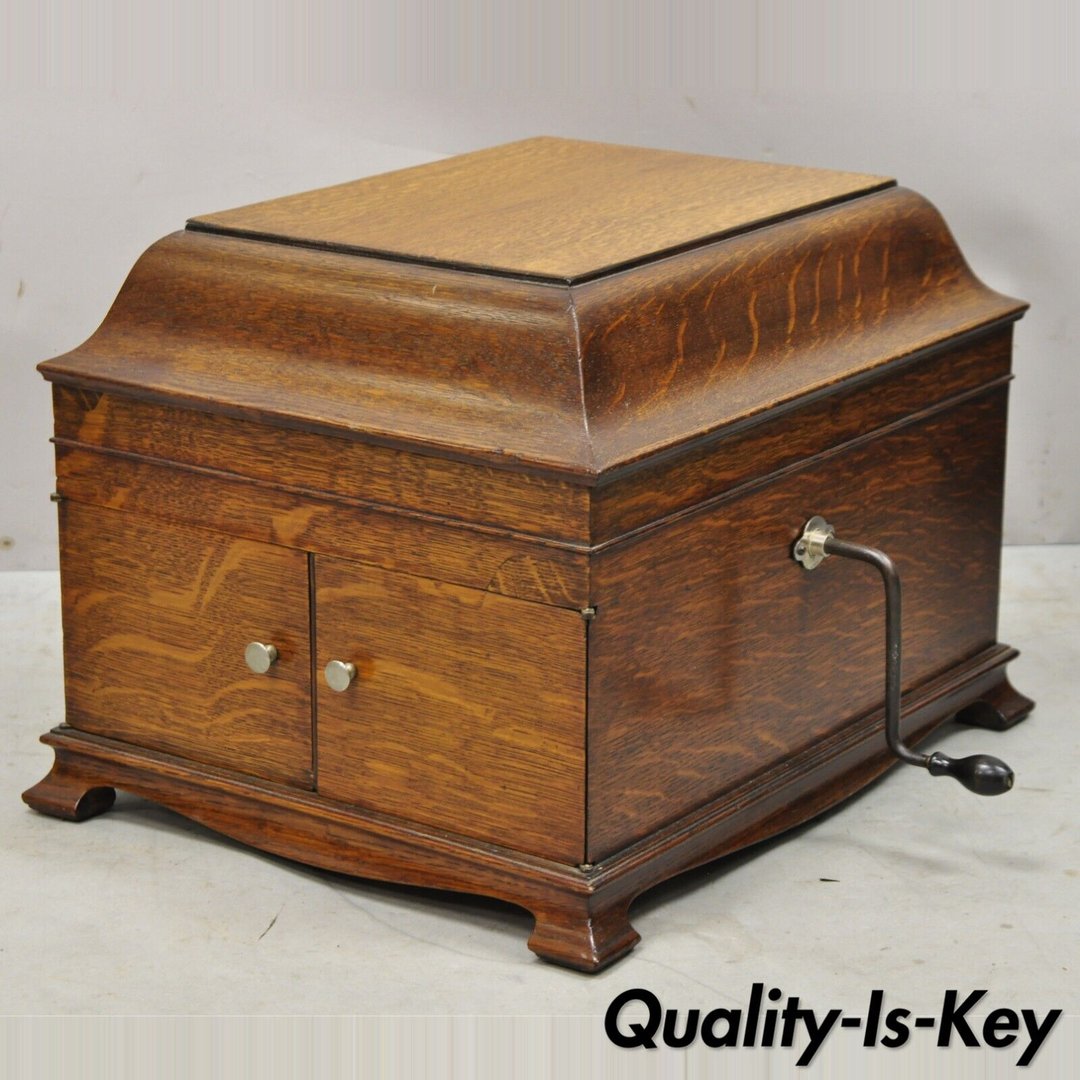 Victrola Victor Talking Machine Oak Case Record Player Model VV-IX ...
