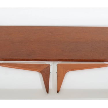 Teak Shelve 12" and Brackets by HG Furniture Hansen | Hearthside Home ...