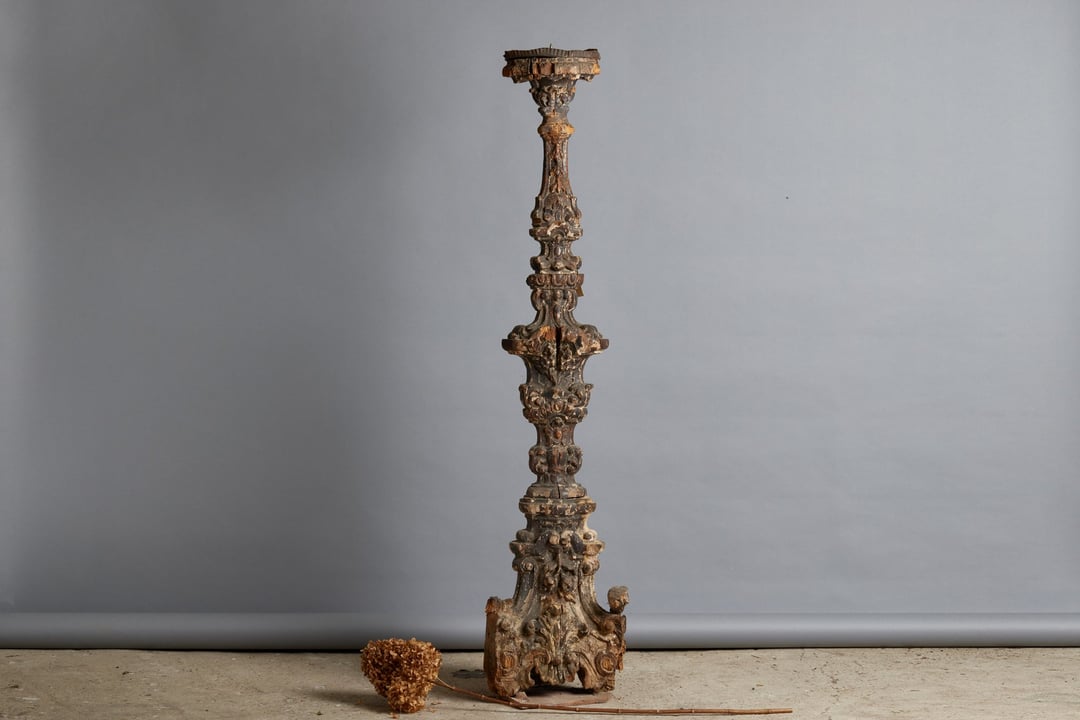 17th Century Italian Alter Stick | Michael Trapp | West Cornwall, CT