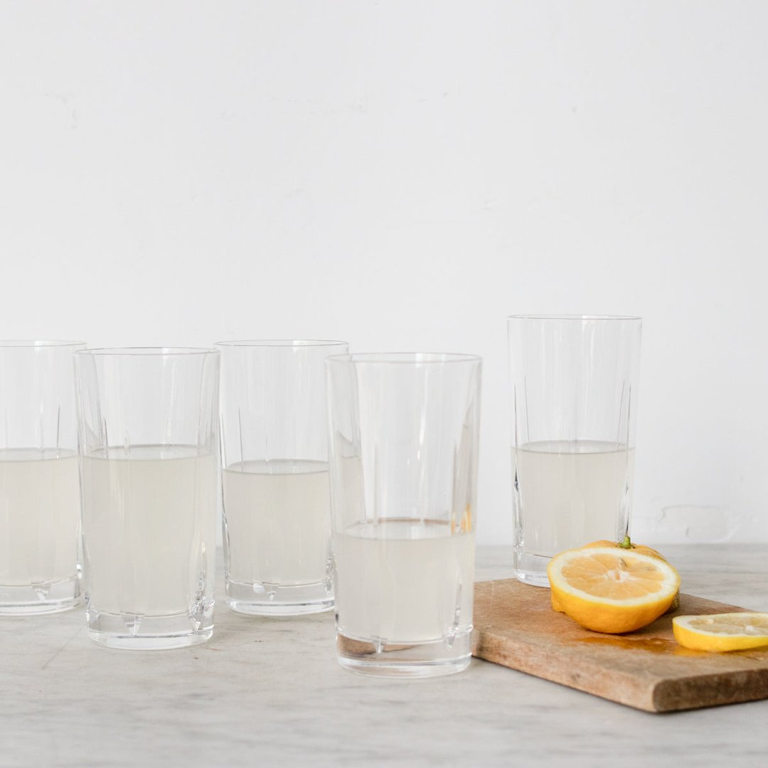 Vintage Tall Crystal Bar Glass Set of 6 | Elsie Green | Concord, CA