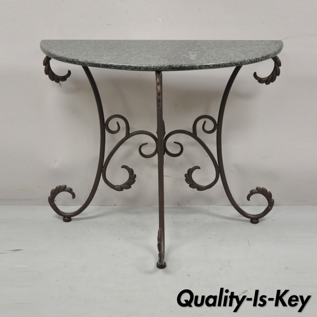 Art Nouveau French Style Metal Demilune Half Round | Quality is Key ...