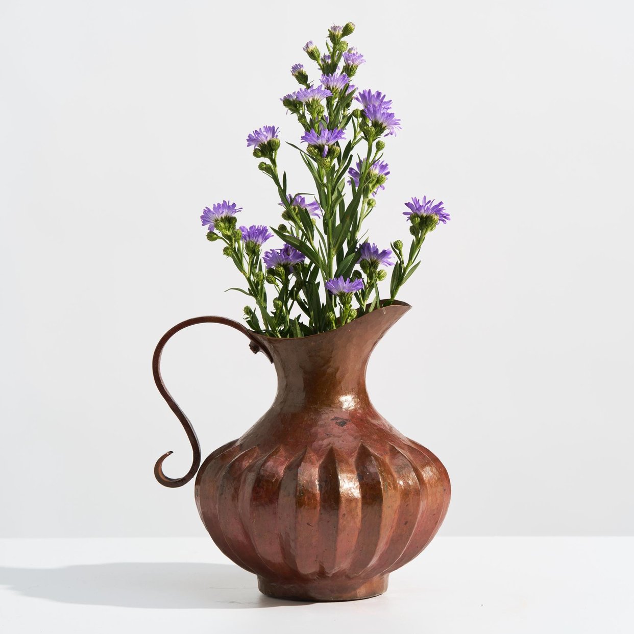 Antique Hand Wrought Copper Pitcher with Riveted Handle // | Shop New ...