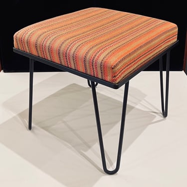 1950's American Mid-Century Modern Atomic Age Hairpin Legs Stool ...