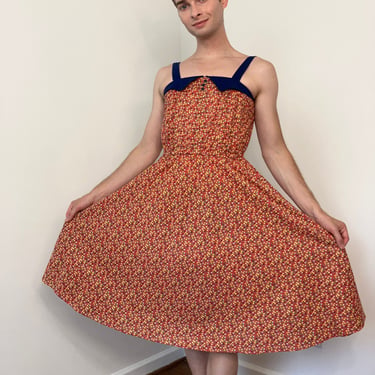 70s Calico sundress | Mantis Lady Vintage | Delaware, OH