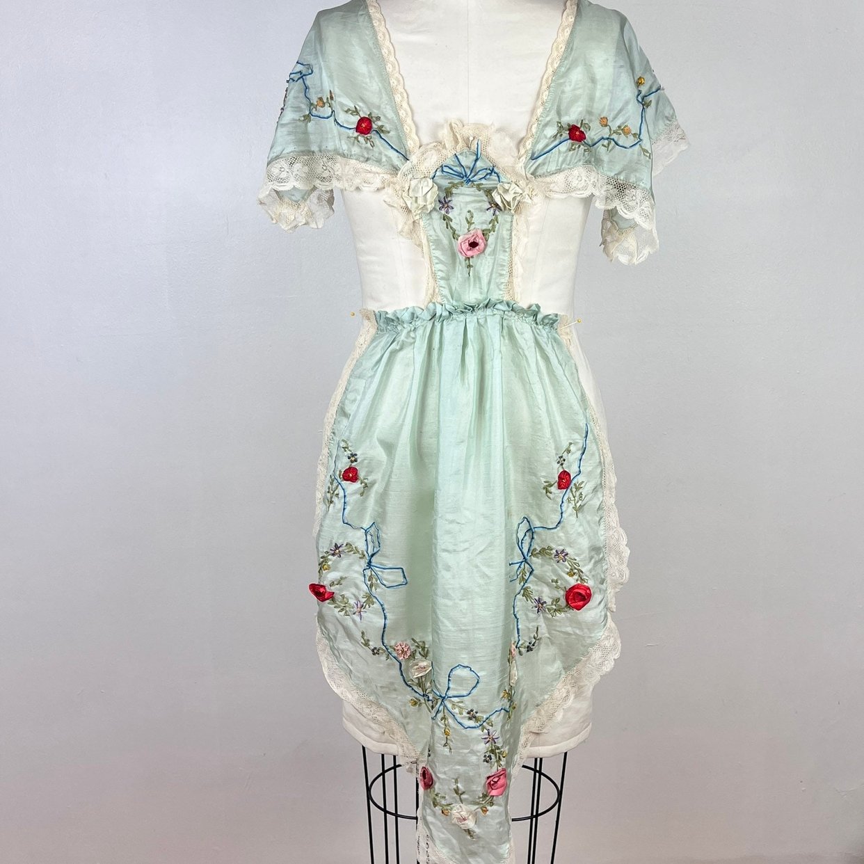 Vintage 20s Apron / 1920s Silk Maid Maiden Babydoll / | Erratic Static Vintage - New York, NY ...