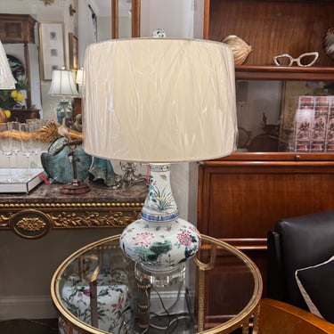 Porcelain Floral Table Lamp | Tradition de France | Alexandria, VA