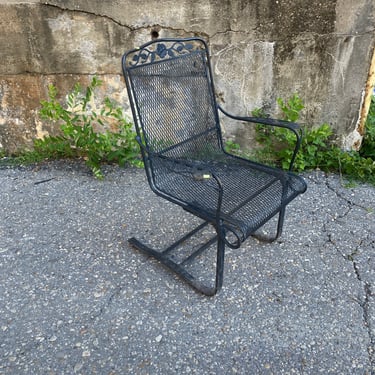 Black Metal Rocker Lounge Chair | Community Forklift | Edmonston, MD