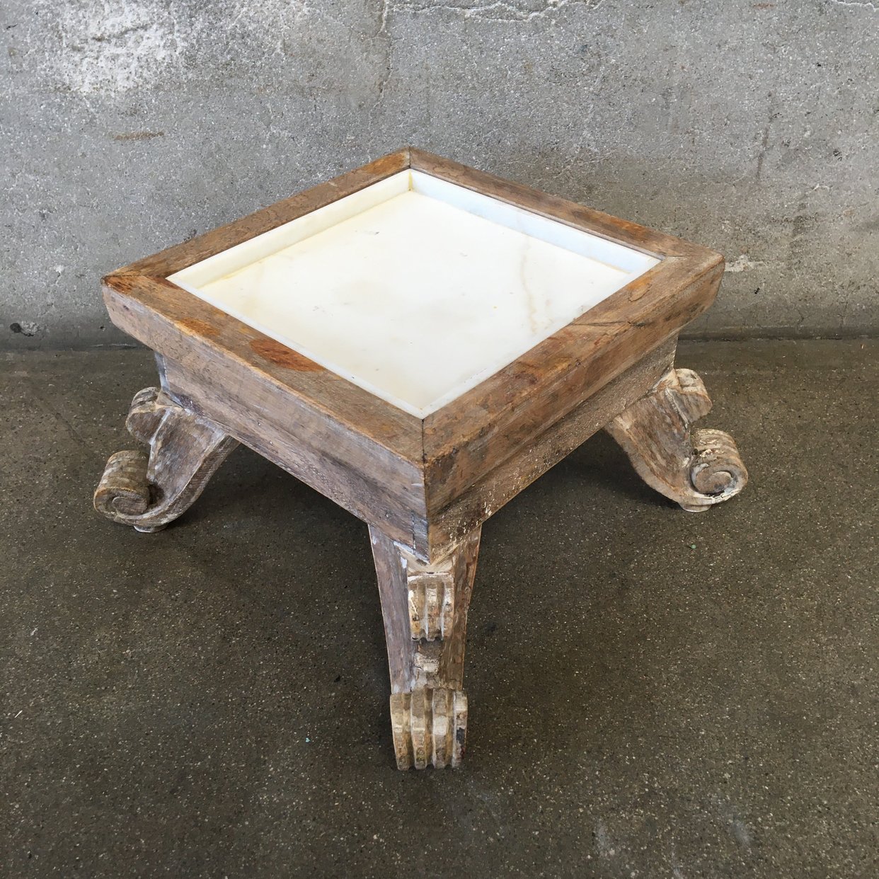 Wood Riser with Marble Insert | Urban Americana (Home Decor) - Long ...