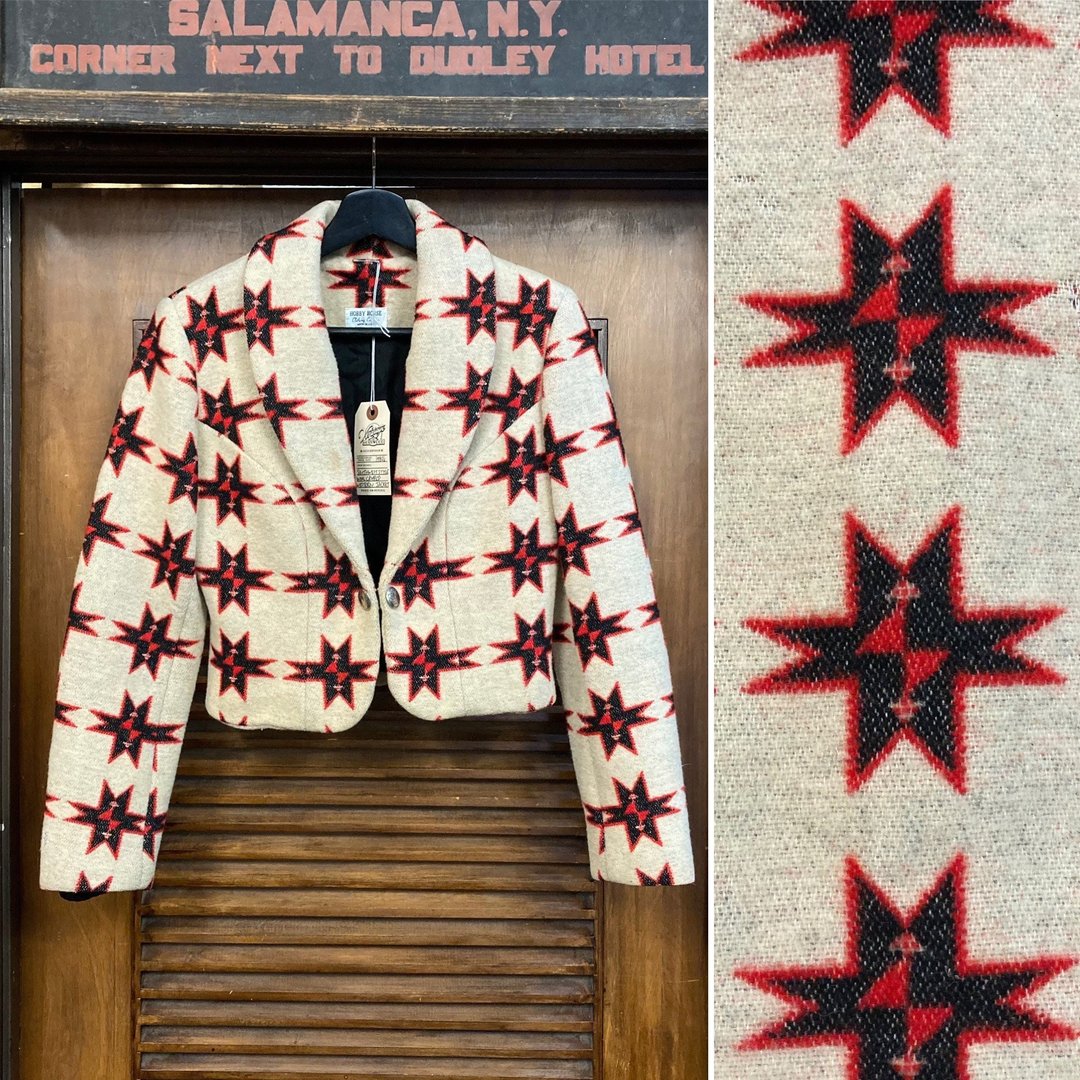 Vintage 1980’s Southwest Style Wool Cropped Western Jacket, 80’s New ...