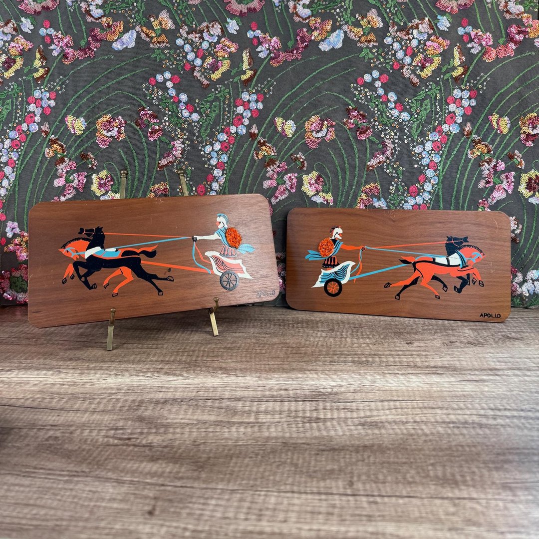 Apollo Spartan Hand Painted Wood Boards Horizontal Decorative Rustic ...