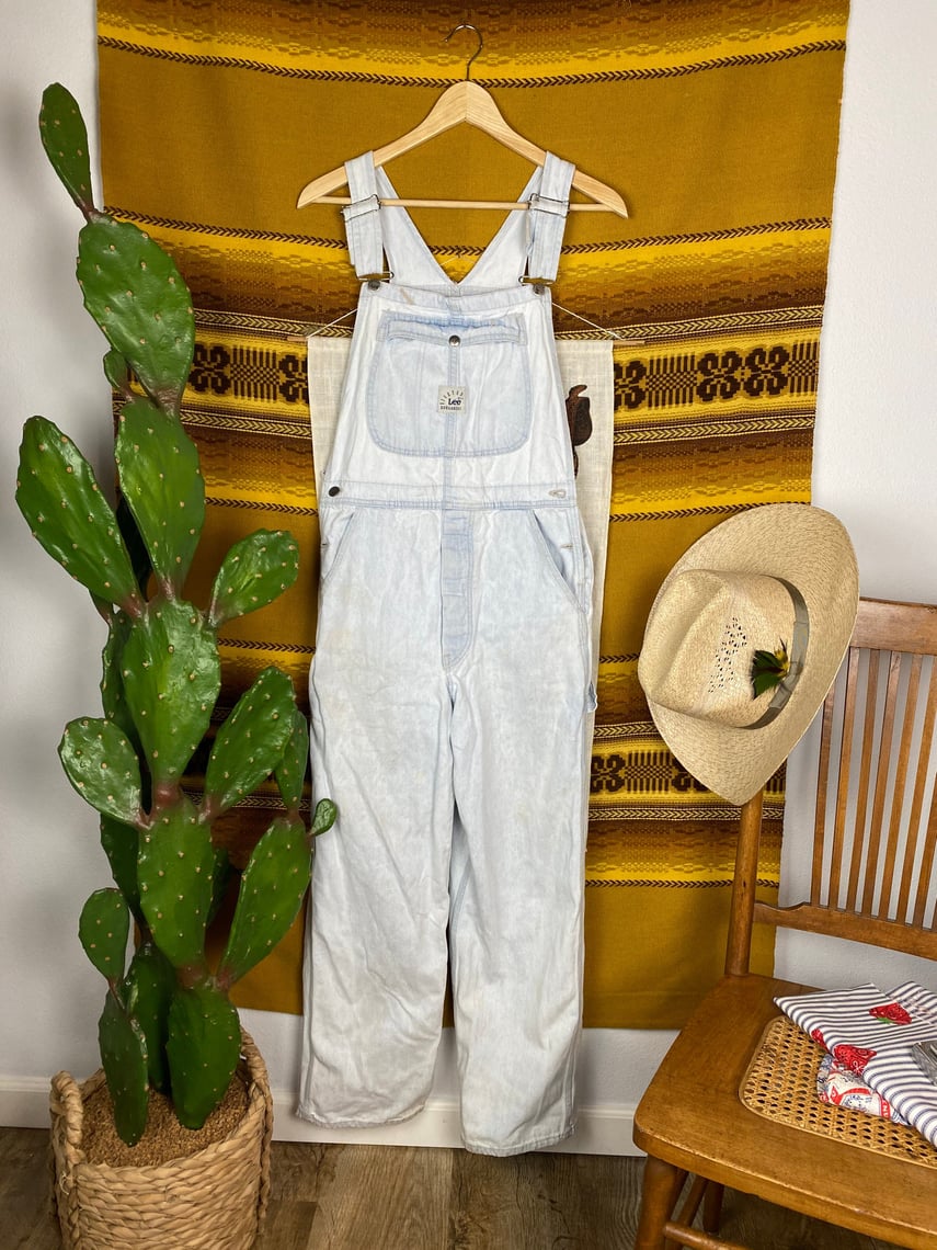 Vintage 90s Lee Riveted Dungaress Overalls Women’s 31” or S-M | Desert ...