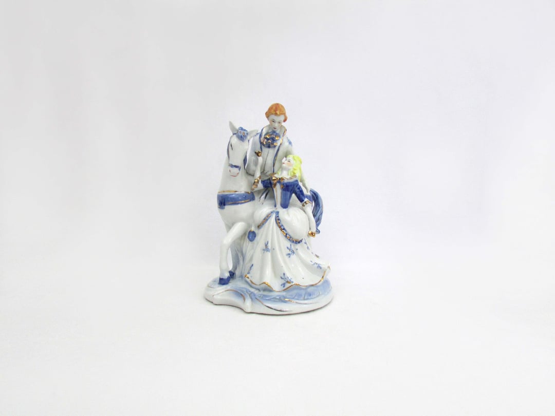 Vintage Folklore Kelpie- Sihuanaba-Horse Princess and Prince Figurine ...