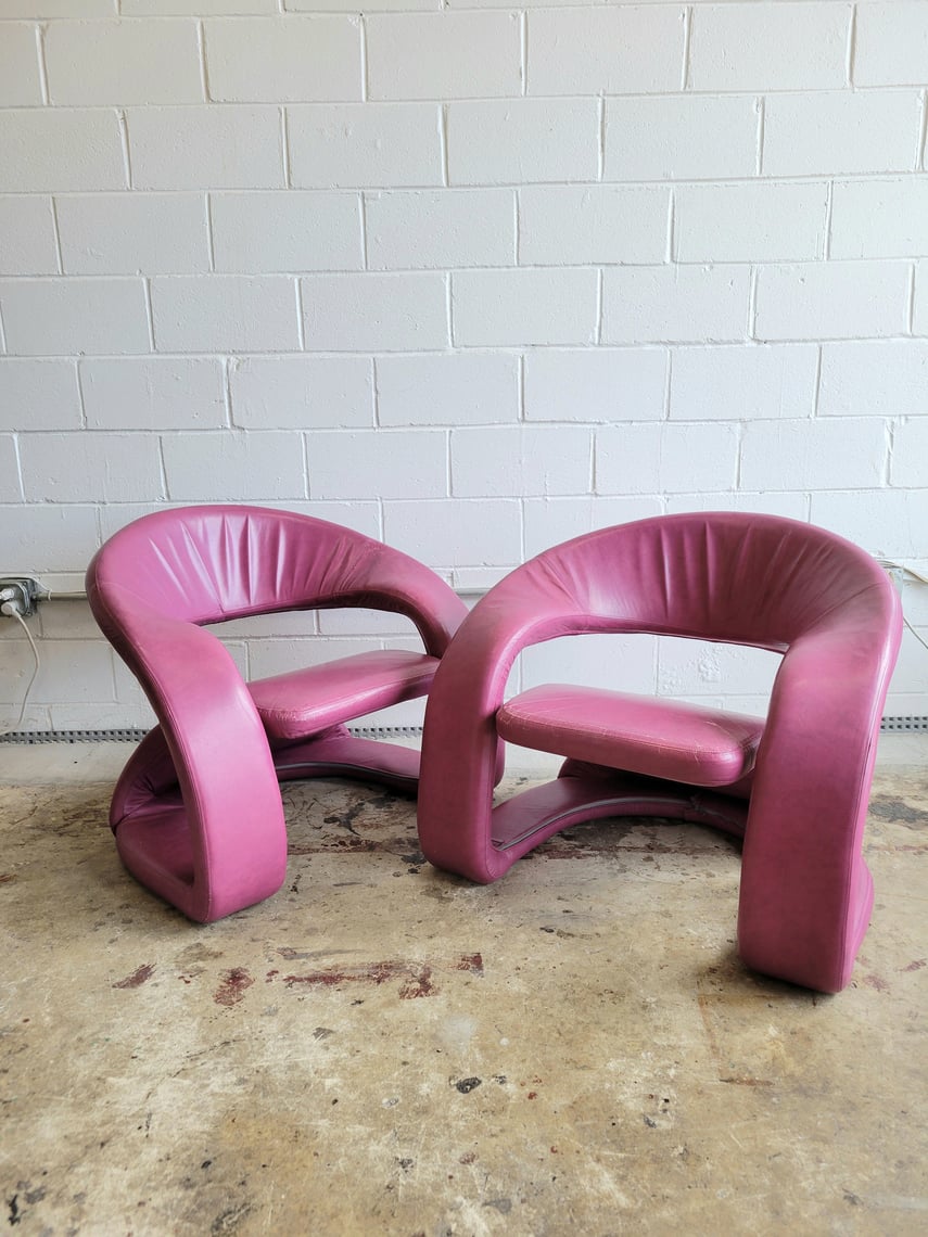 Pair of Post Modern "Tongue" Chairs | Wishbone Reserve | Baltimore, MD
