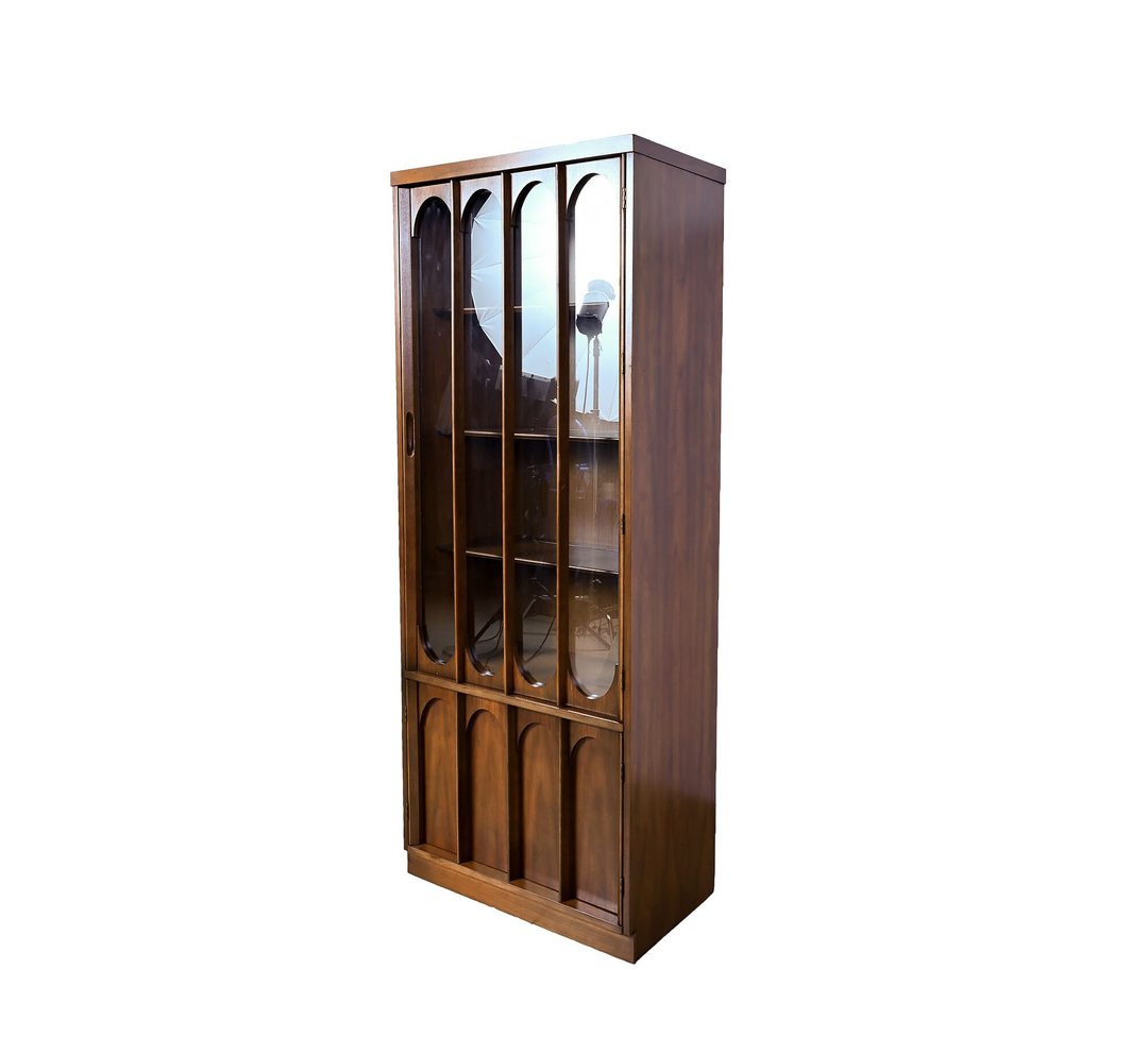 Kent Coffey Perspecta Bookcase Display Case China Cabinet Mid Century ...