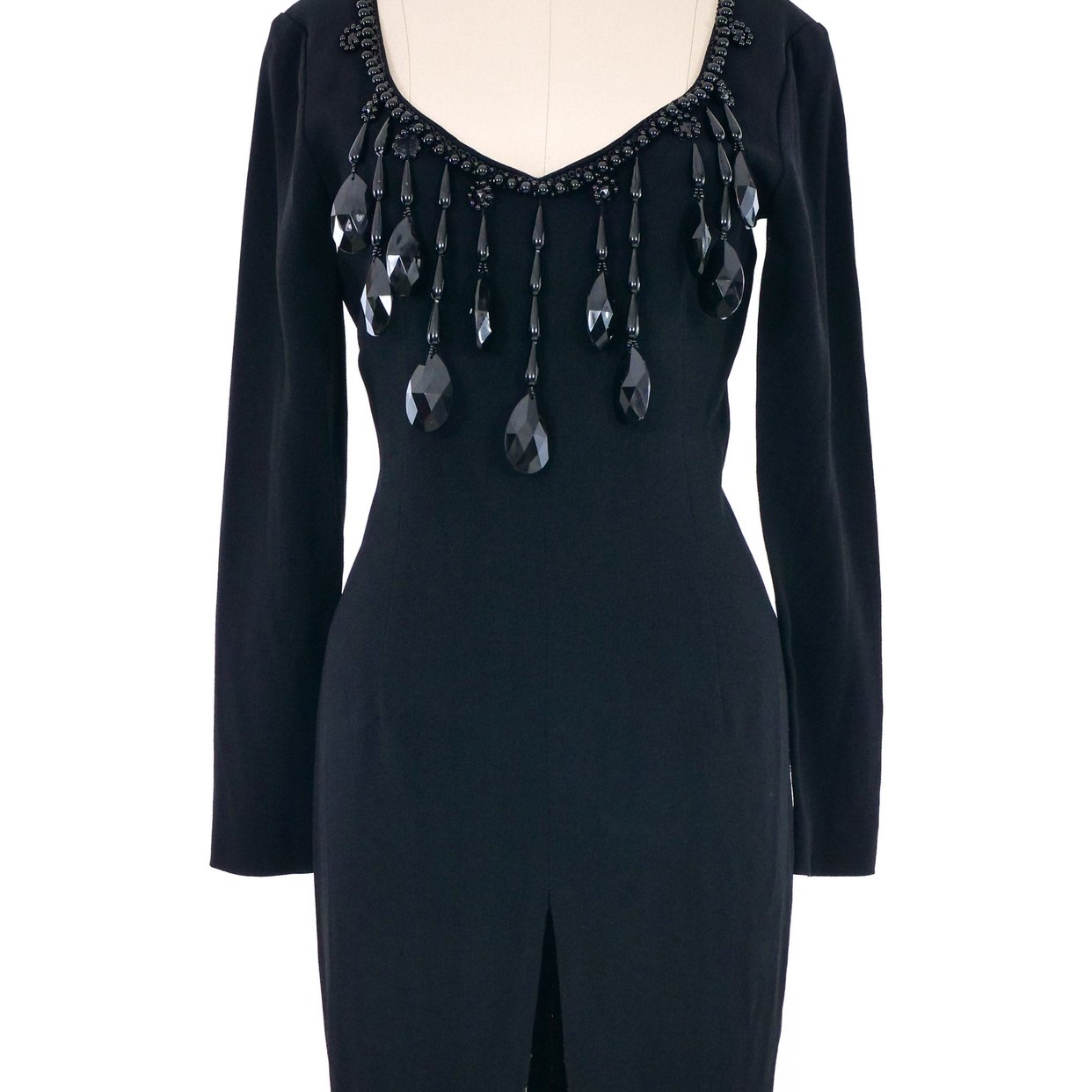 Byblos Beaded Crepe Mini Dress | New / Found - Los Angeles, CA | ATTIC