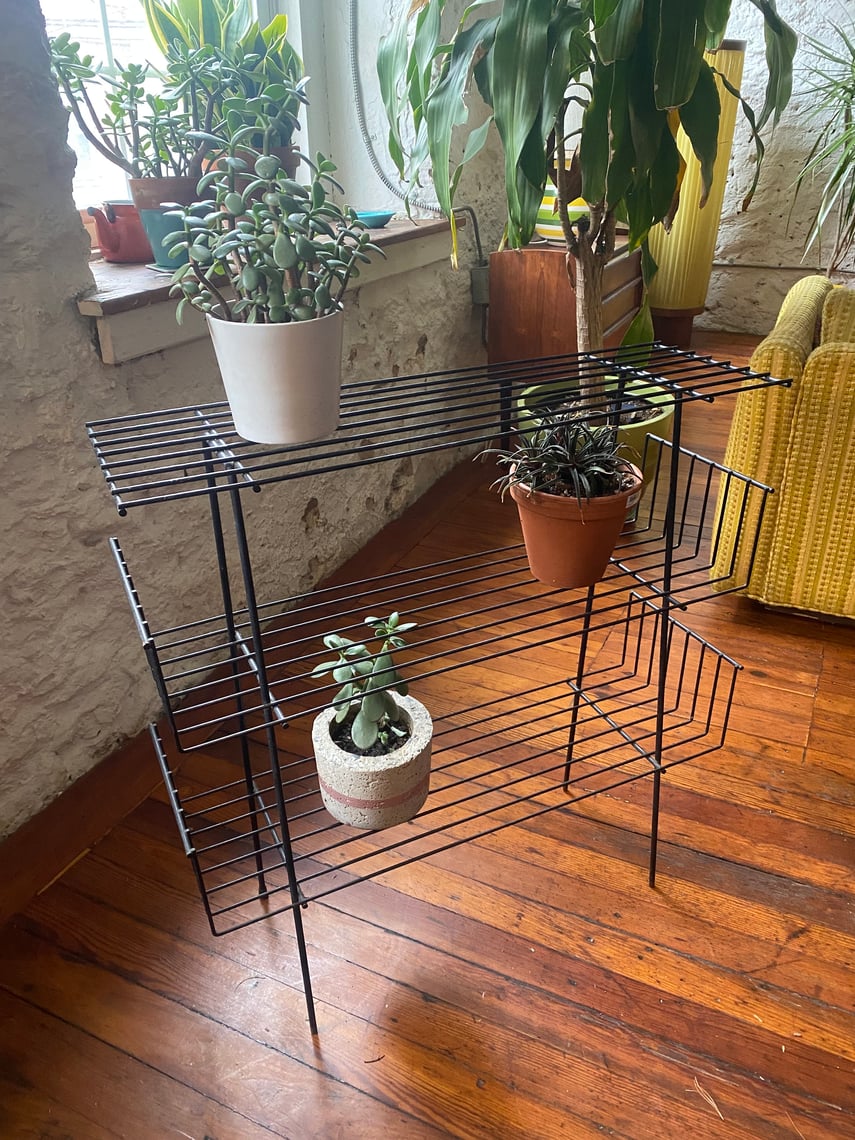 Mid century plant stand atomic plant stand mid century magazine ...