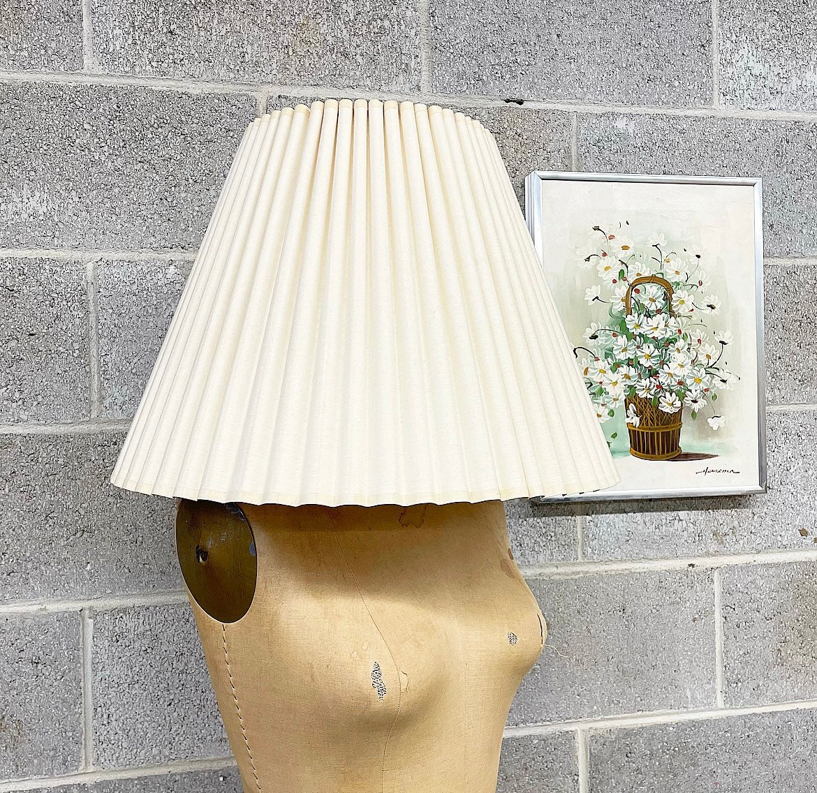 Vintage Lamp Shade Retro 1990s Contemporary + Coolie + Scalloped ...