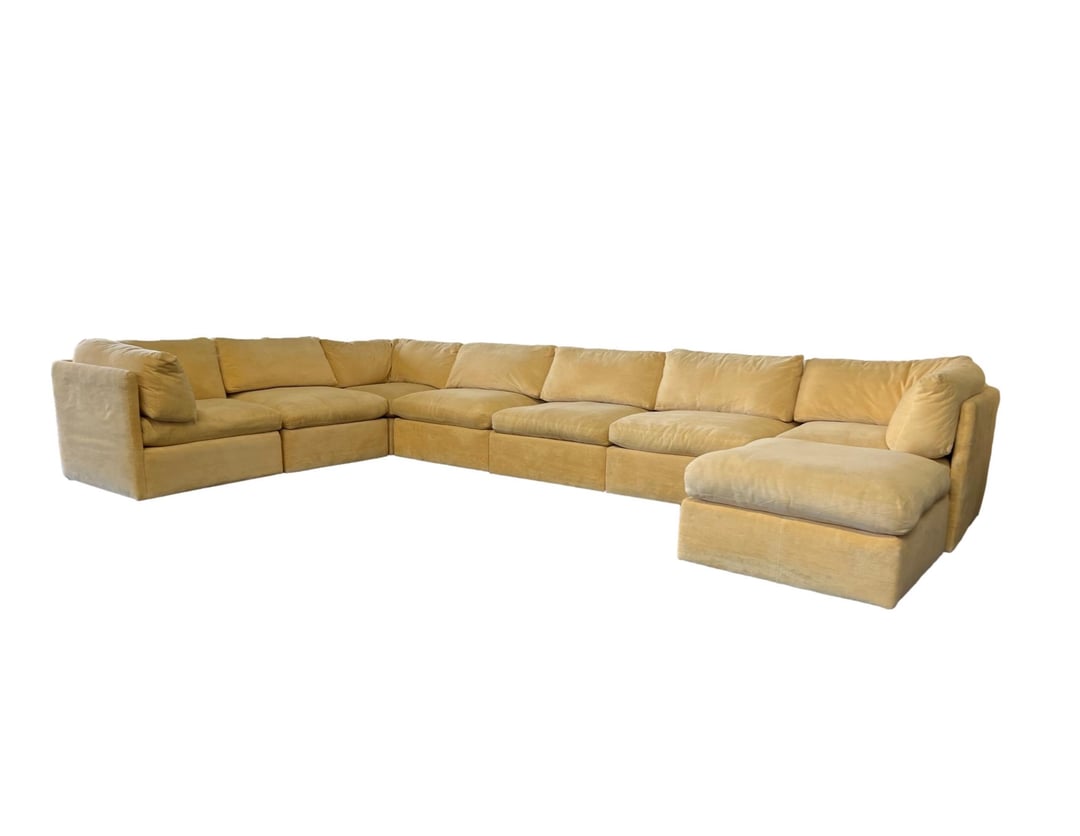 #7027 Monumental Milo Baughman Sectional Sofa | Again & Again | Dallas, TX
