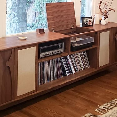 108" Vinyl Record Player Console | West Coast Modern LA - Los Angeles ...