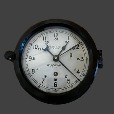 U.S. Government Chelsea Clock, Bakelite case | Annapolis Maritime ...