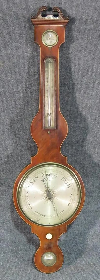 Antique Mahogany Signed Truconi Liverpool English Barometer Mid 1800s ...
