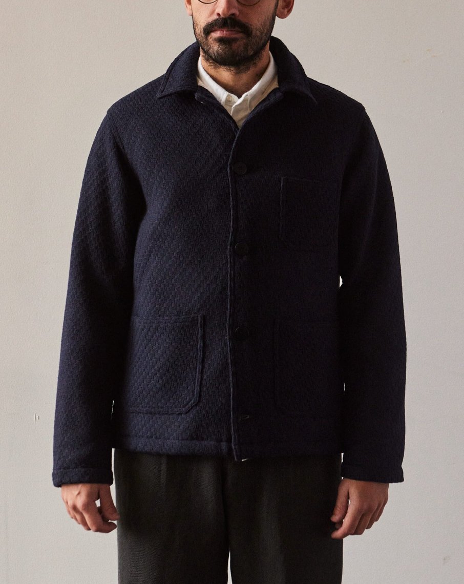 La Paz Baptista Jacket, Navy Wool | Glasswing Shop | Seattle, WA